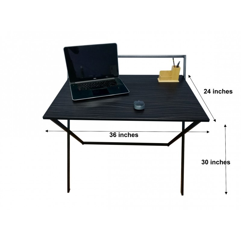 PORTABLE PRACTICAL COMPUTER STUDY HOME OFFICE TABLE (CT-OT-029)-BLACK ...