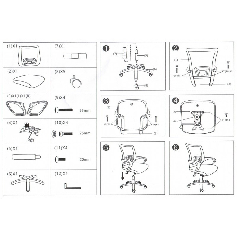 HOME OFFICE COMPUTER CHAIR (CT-OC-001) | ComputerTable.pk
